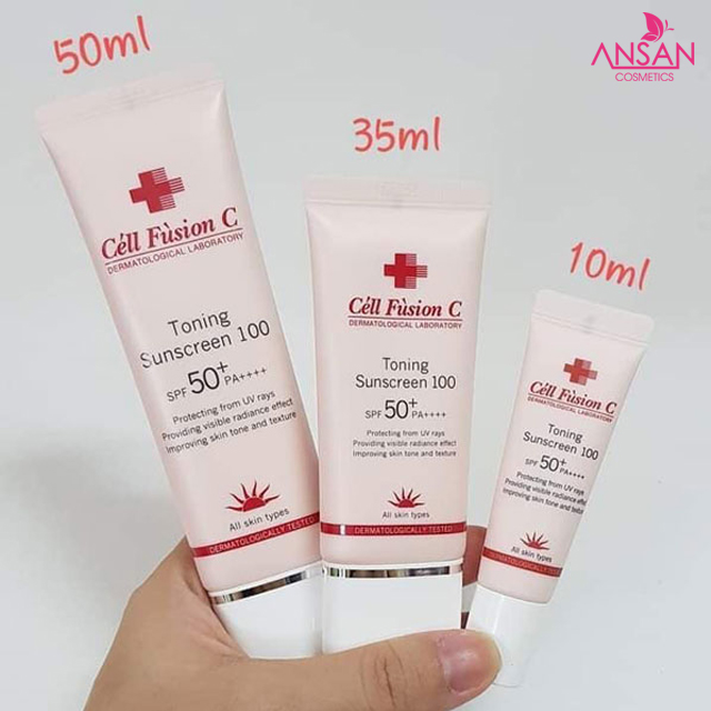 KCN cell fusion C toning suncreen 100 pa++++ 50ML