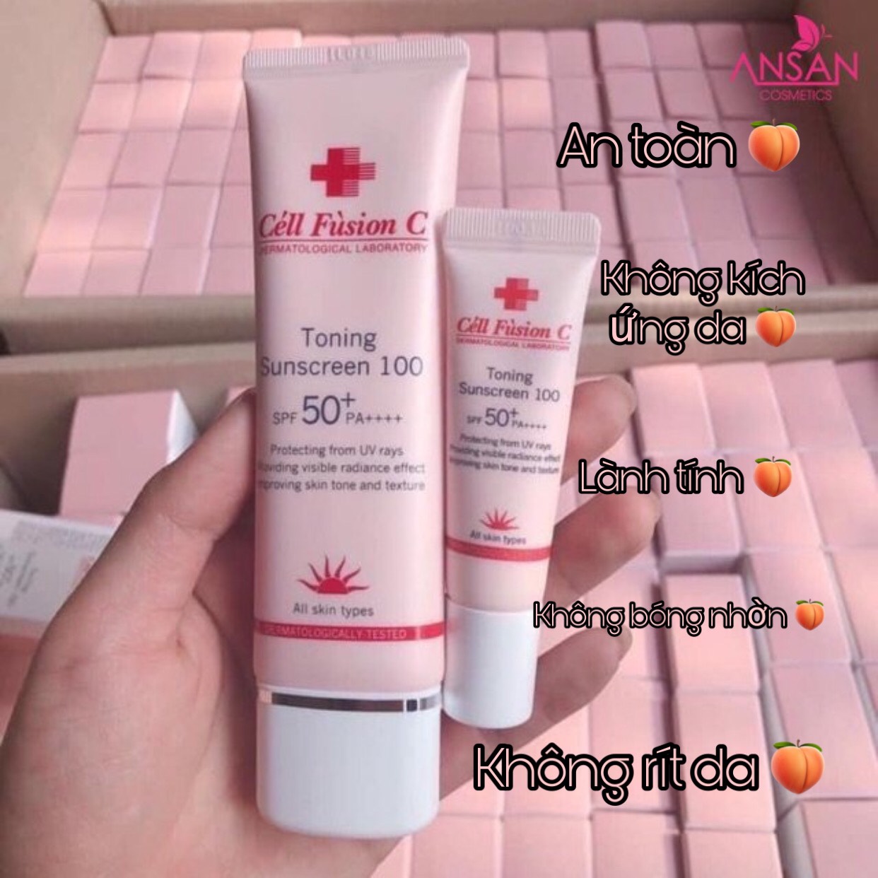 KCN cell fusion C toning suncreen 100 pa++++ 50ML